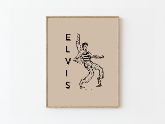 Elvis Presley Print Elvis Poster Elvis Print Austin Butler - Etsy