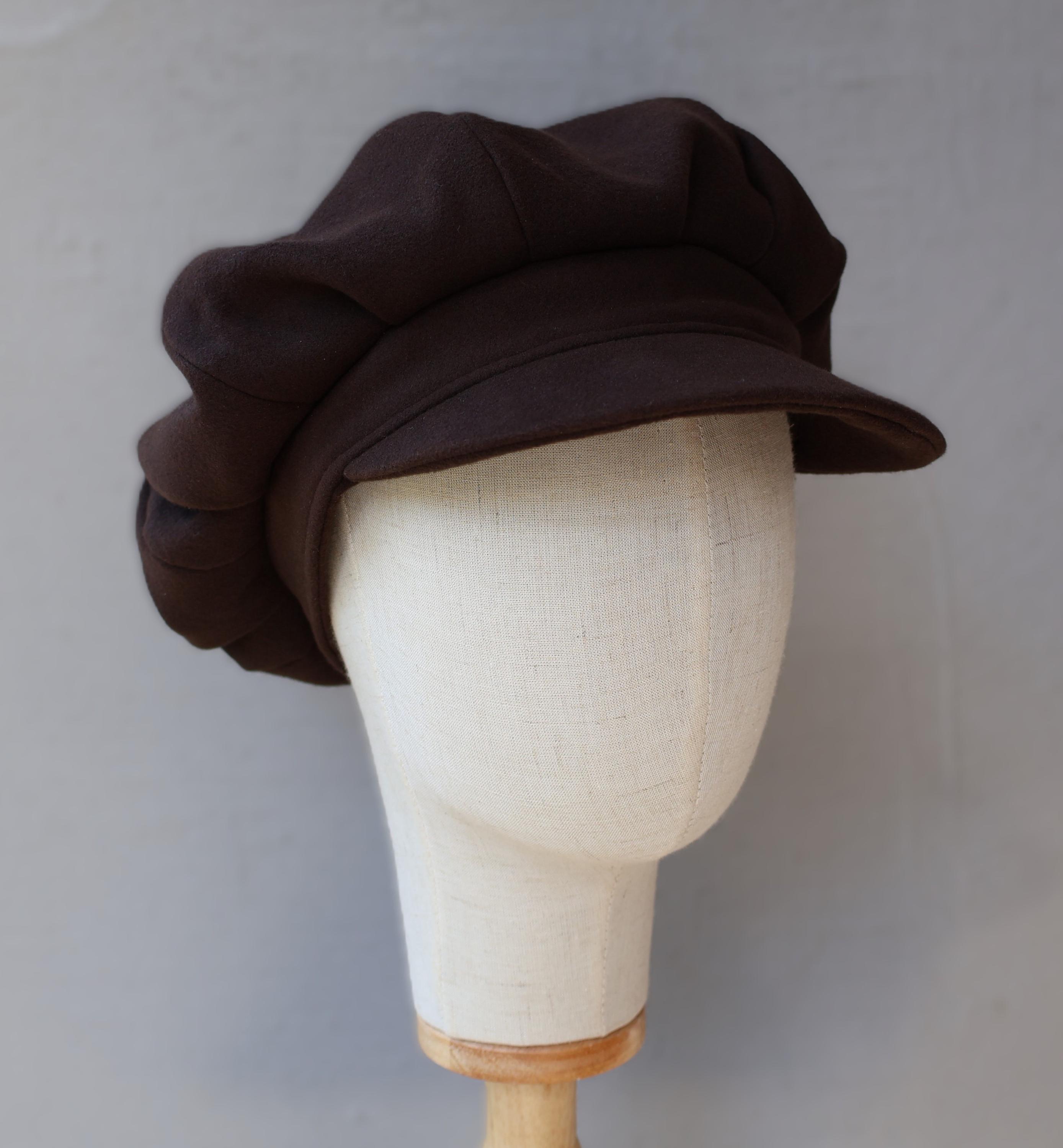 Unisex Newsboy Slouchy Wool Cap 8 Panels Cap Vintage Style Baker Boy ...