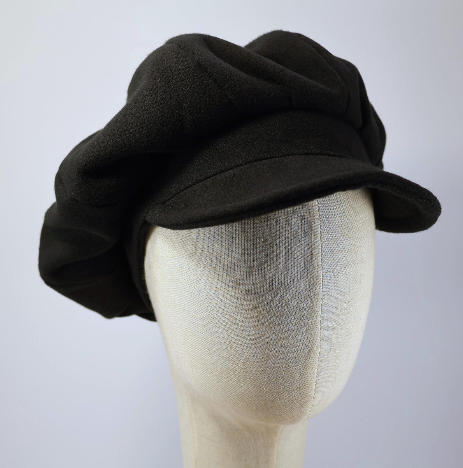Oversized Newsboy Hat Wool Baker Boy Unisex Hat for Men/women 8 Panels ...