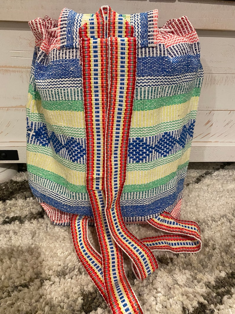 Mexican Artisanal Backpack Escolar Mexican Backpack Mexican - Etsy