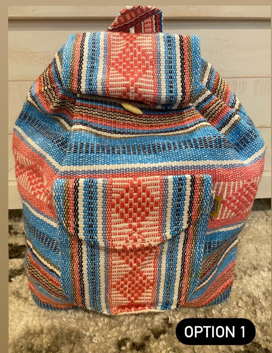 Mexican Artisanal Backpack, Escolar Mexican Backpack, Mexican Backpack ...