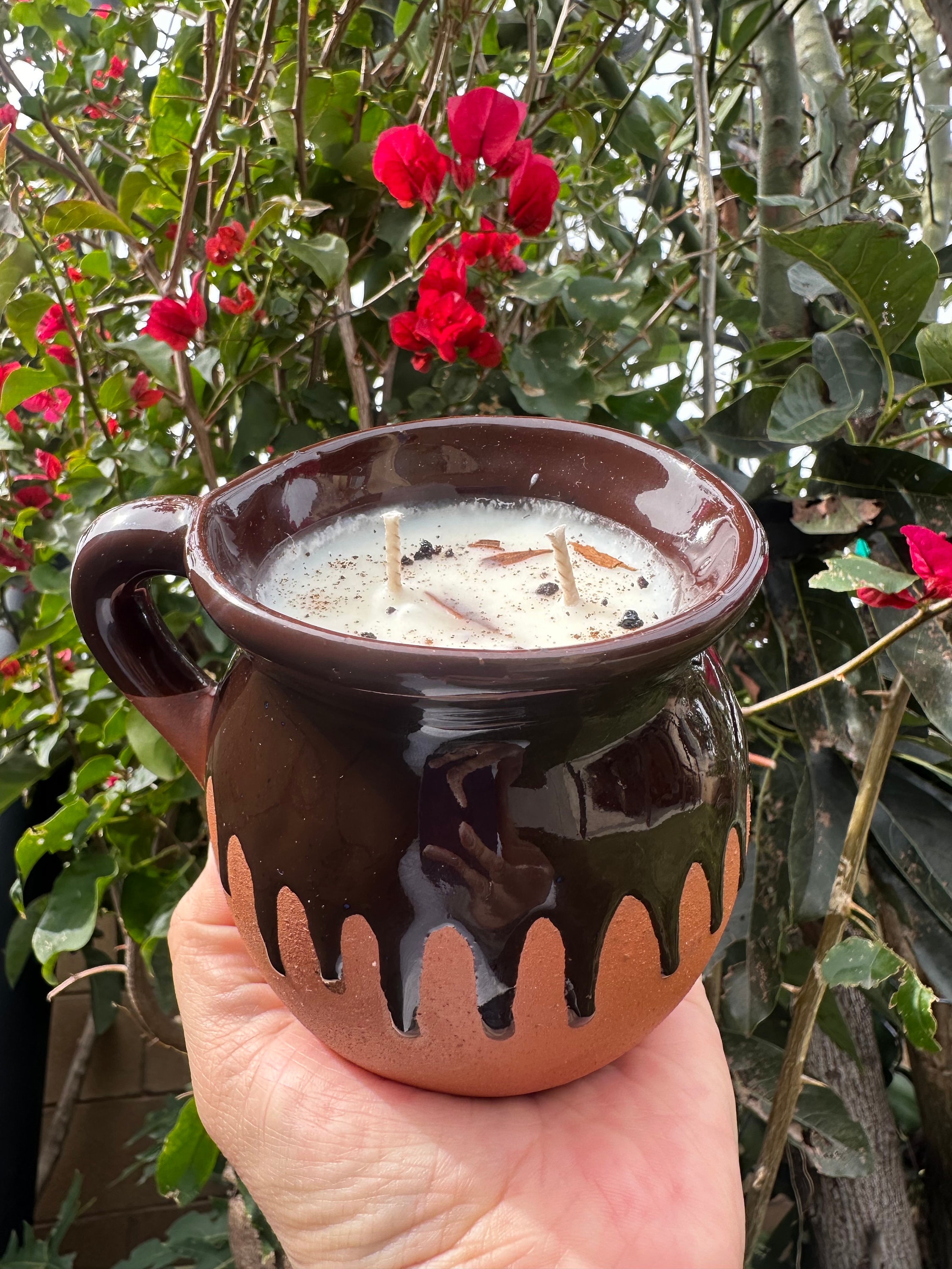 Candle in Mexican Artisan Mug, 100% Soy Artisan Candle, Artesanales ...