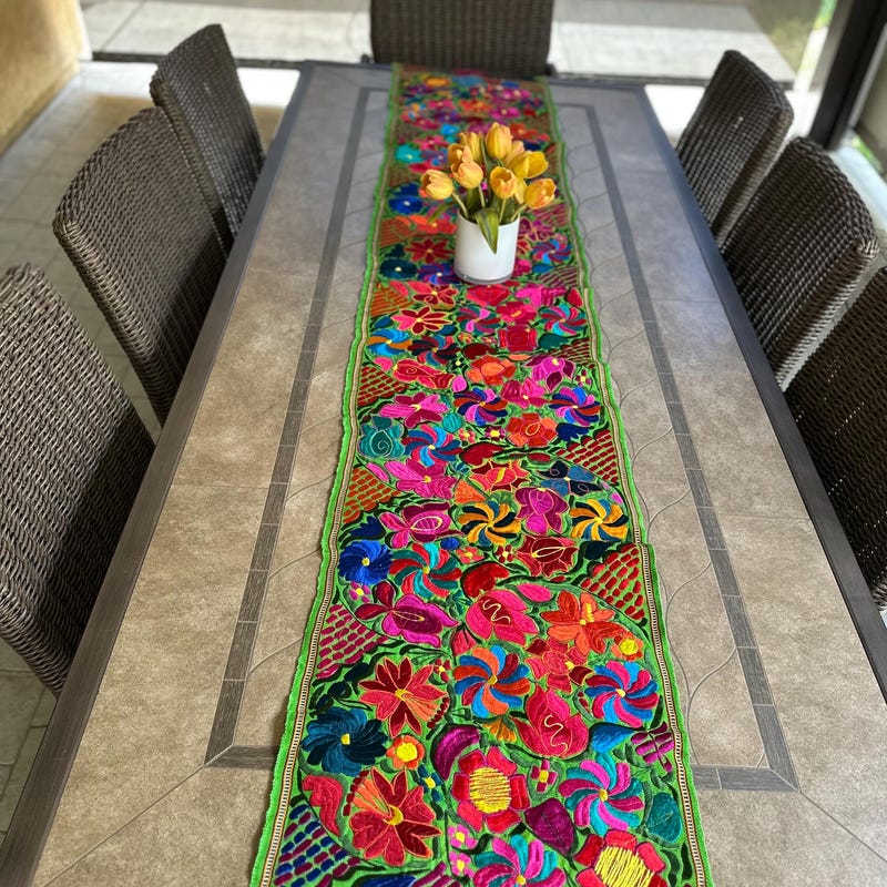 Mexican Table Runner - Etsy