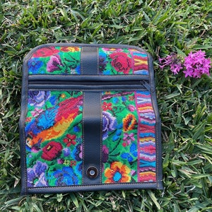 Mexican Leather Wallet, Mexican Embroidered Floral Wallet, Women ...