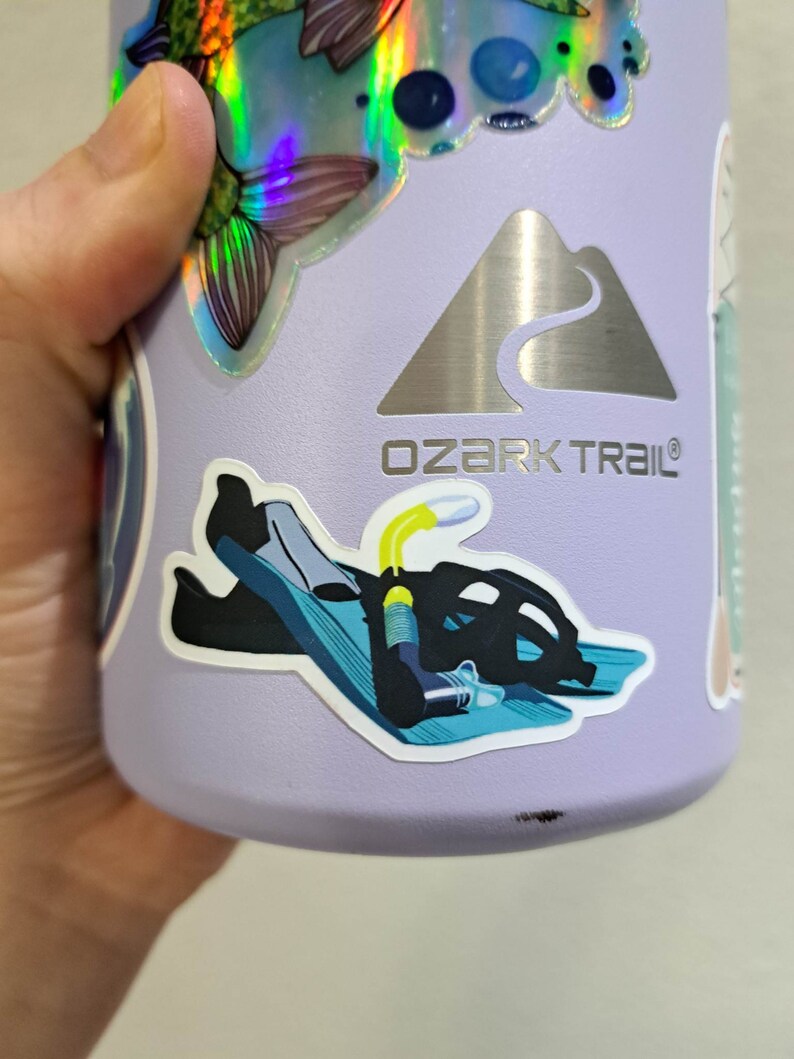 Snorkel Gear Vinyl Sticker - Etsy