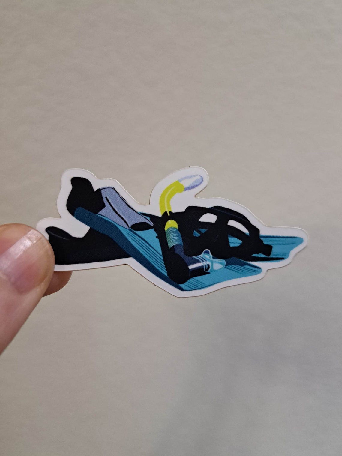 Snorkel Gear Vinyl Sticker - Etsy