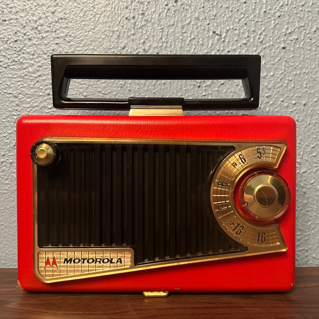 WORKING Motorola Roto-tenna 56L2A Atomic Mid Century Modern Vintage AM ...