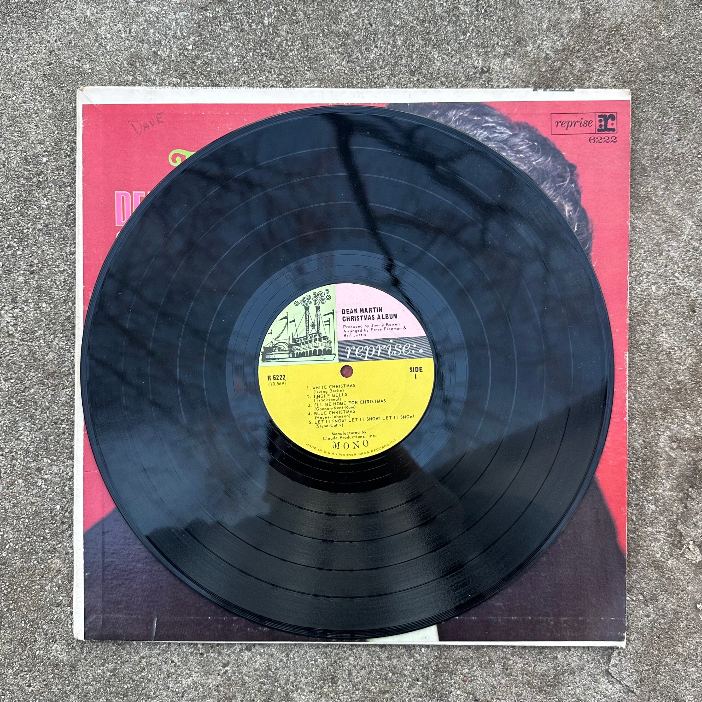 Dean Martin christmas Album Vinyl Record 1966 - Etsy