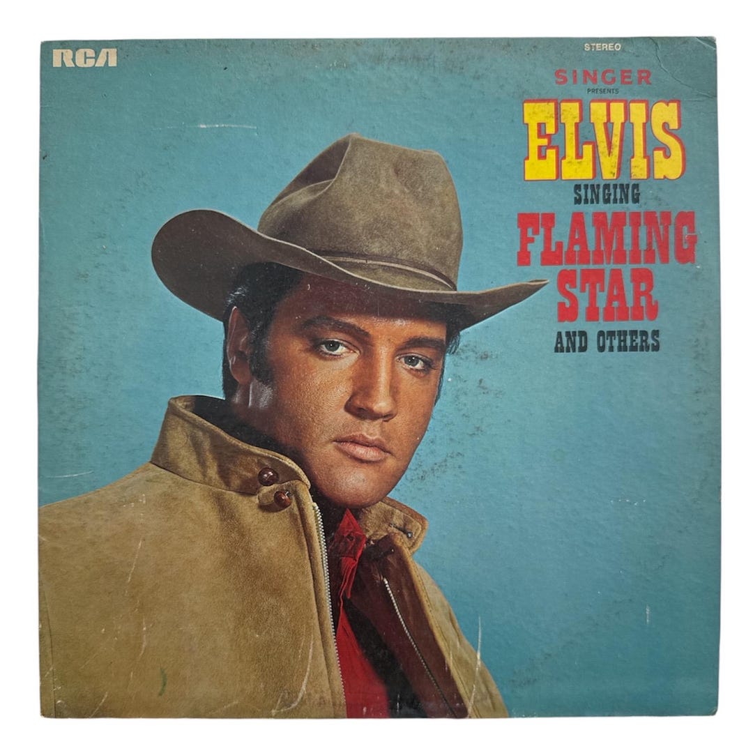 Elvis Presley “flaming Star” Vinyl Record 1968 - Etsy
