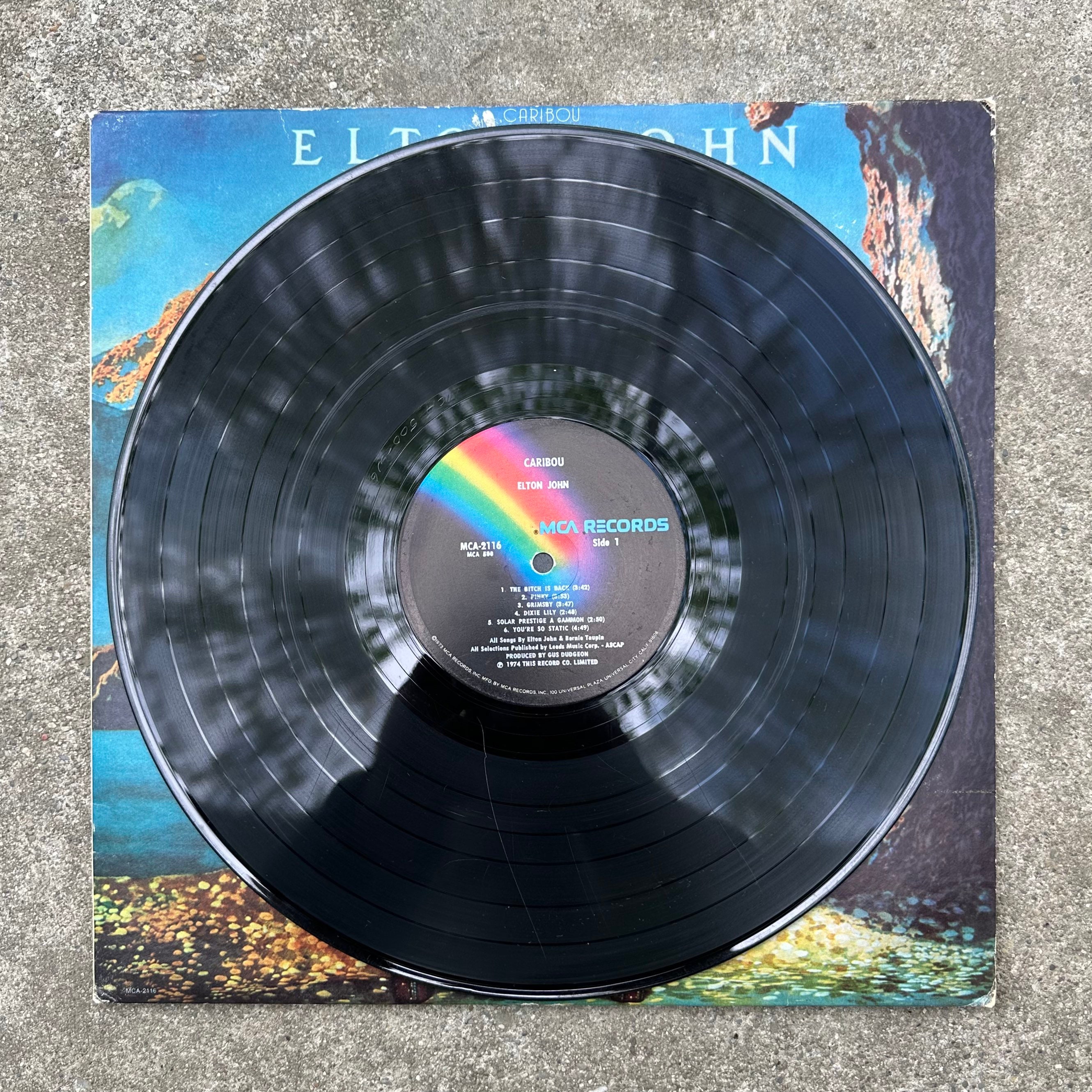 Elton John caribou Vinyl Record 1974 - Etsy