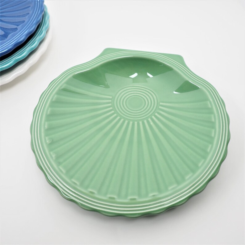 Fiestaware Shell Plate Pick Your Color Lapis White - Etsy