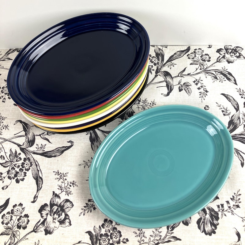 Turquoise Fiesta Platters - Etsy