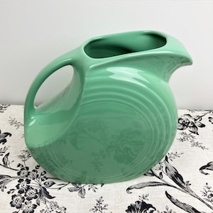 Large Fiestaware Disk Pitcher 67 Oz - Pick a Color - Peacock Chartreuse ...