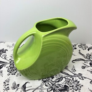 Large Fiestaware Disk Pitcher 67 Oz - Pick a Color - Peacock Chartreuse ...