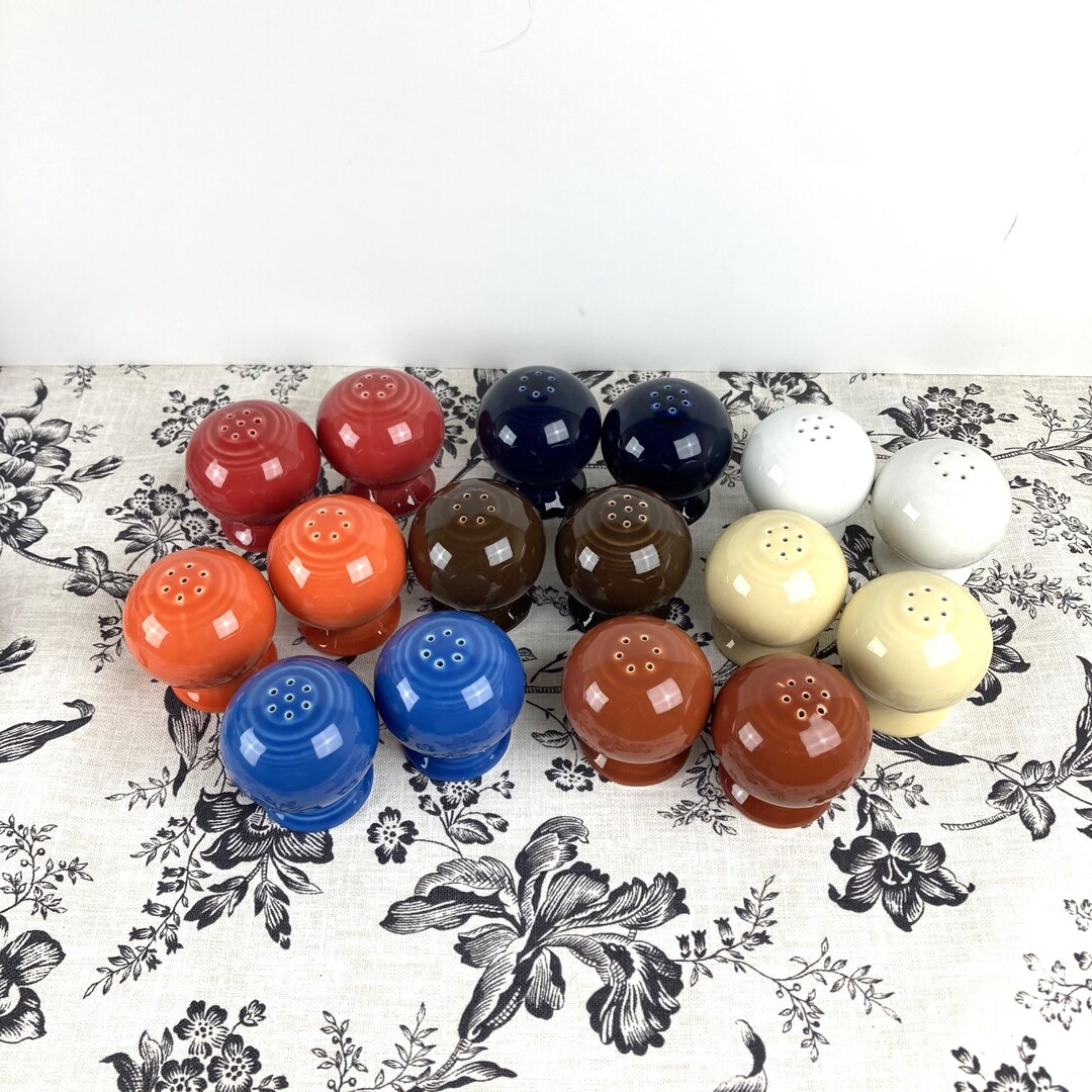 Fiestaware Ball Salt and Pepper Set - USA Made - Etsy