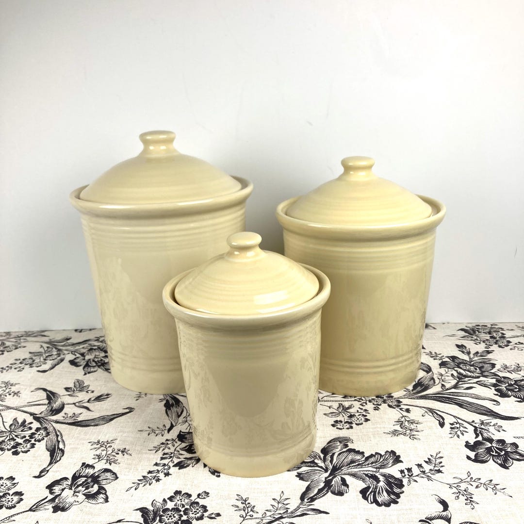 Fiestaware Ivory Canister - Size of Your Choice - 1, 2 or 3 Quart - Etsy