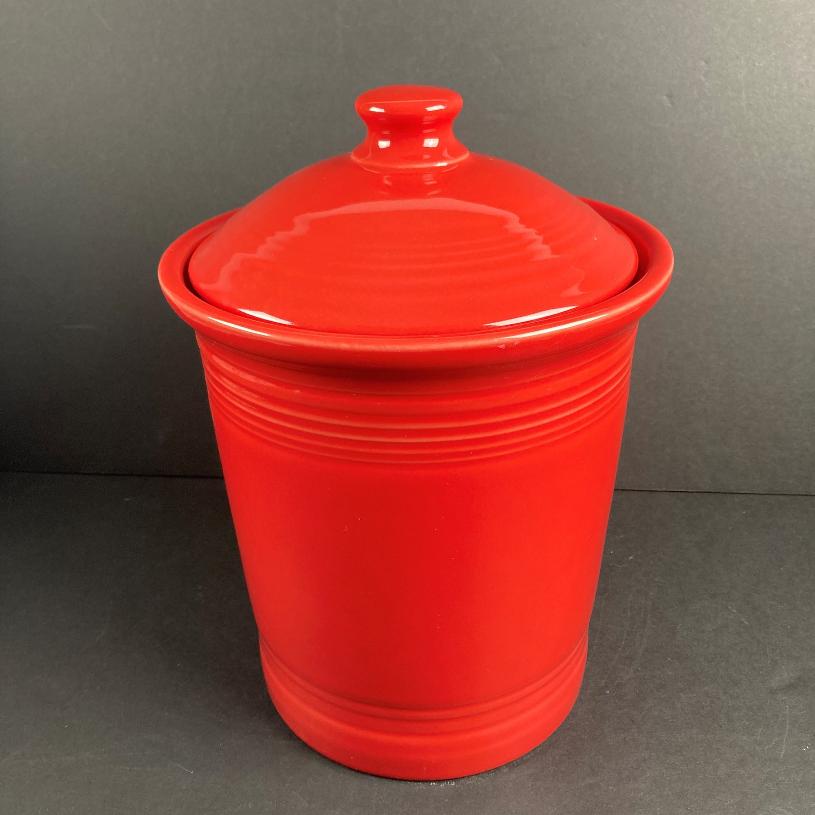 Fiestaware Scarlet Red Canister – USA Made Kitchen Storage - Etsy