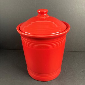 Fiestaware Canister - Pick Your Size - Scarlet Red Great Gift - Etsy