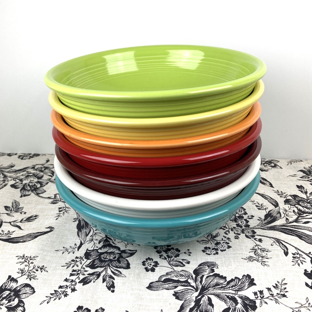 Fiestaware - Pedestal Bowl - Pick a Color - Turquoise, White, Cinnabar ...