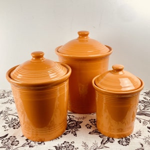 Fiestaware Tangerine Canister - 1 or 2 Quart - Etsy