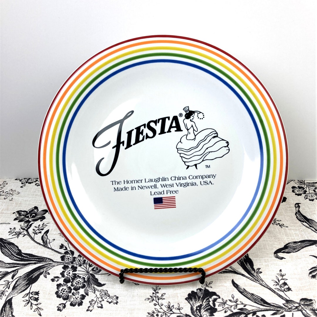 Fiestaware Dancing Lady Dinner Plate - Etsy