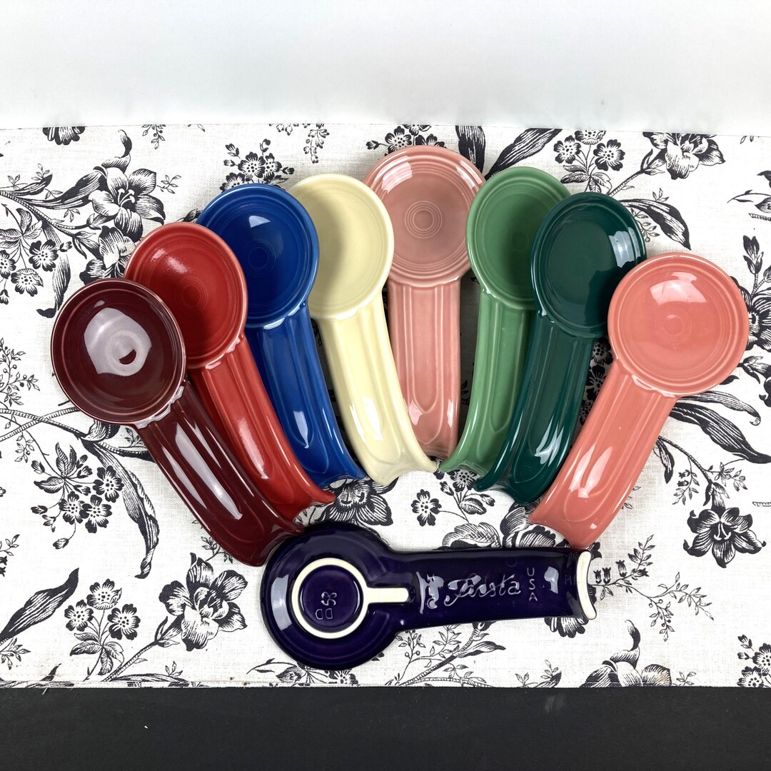 Fiestaware Spoon Rest - Pick a Color - Claret, Scarlet, Lapis, Ivory ...