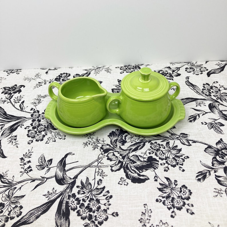 Fiestaware Cream and Sugar Set With Tray Pick a Color - Etsy