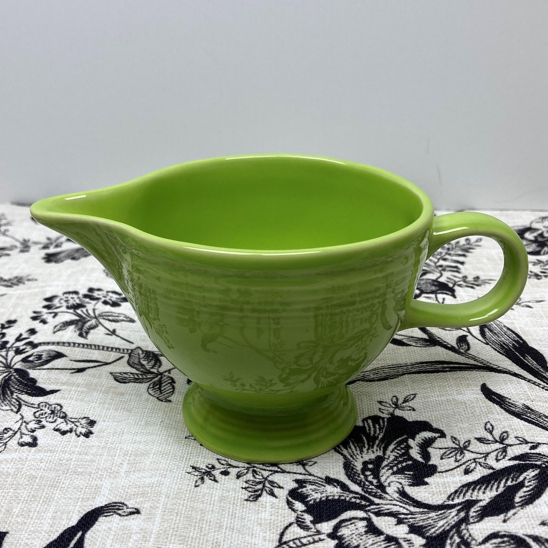 Fiestaware Chartreuse Individual Creamer - Etsy