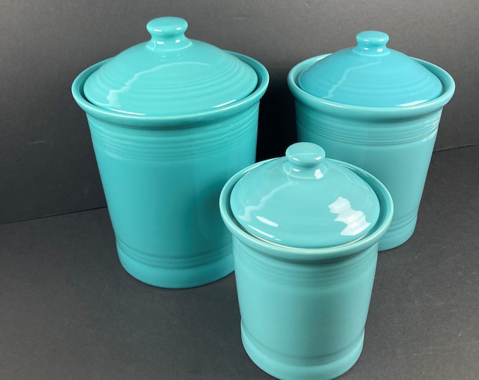 Fiesta Canister Sets and Singles Evergreen Paprika Turquoise Tangerine ...