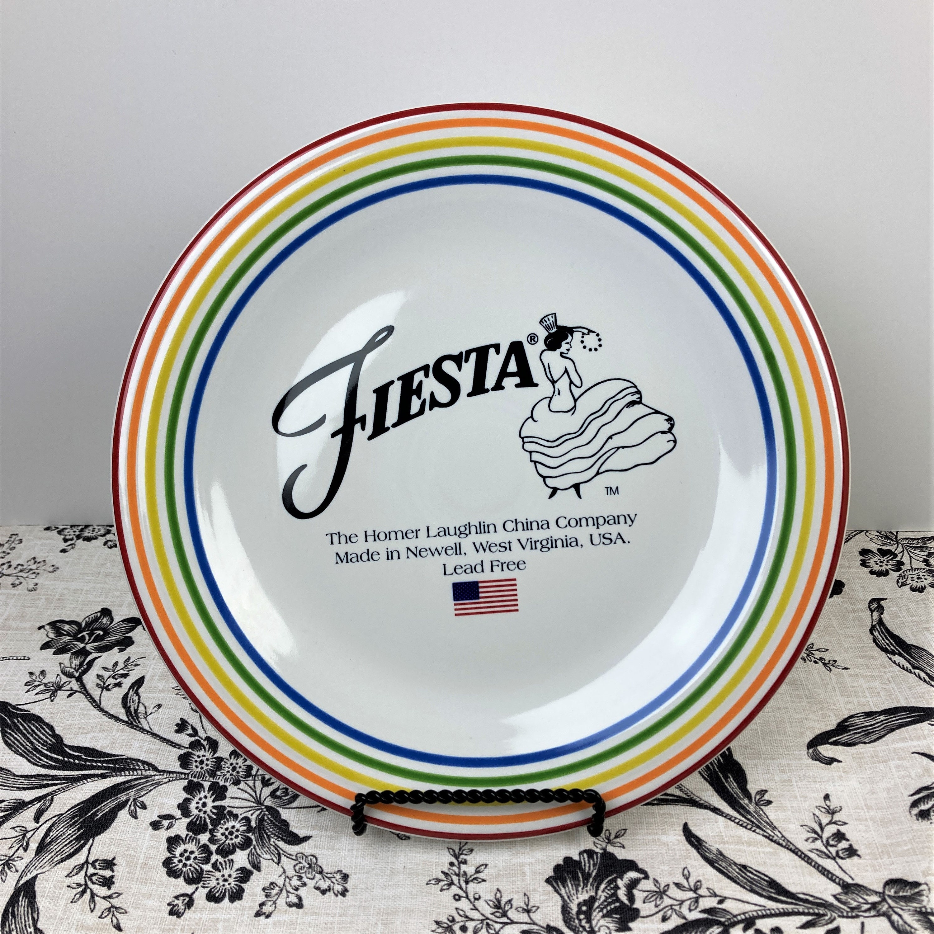 Fiestaware Dancing Lady Dinner Plate - Etsy