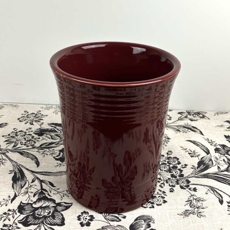 Fiestaware Utensil Crock - Sunflower, Ivory, Cinnabar, Tangerine ...