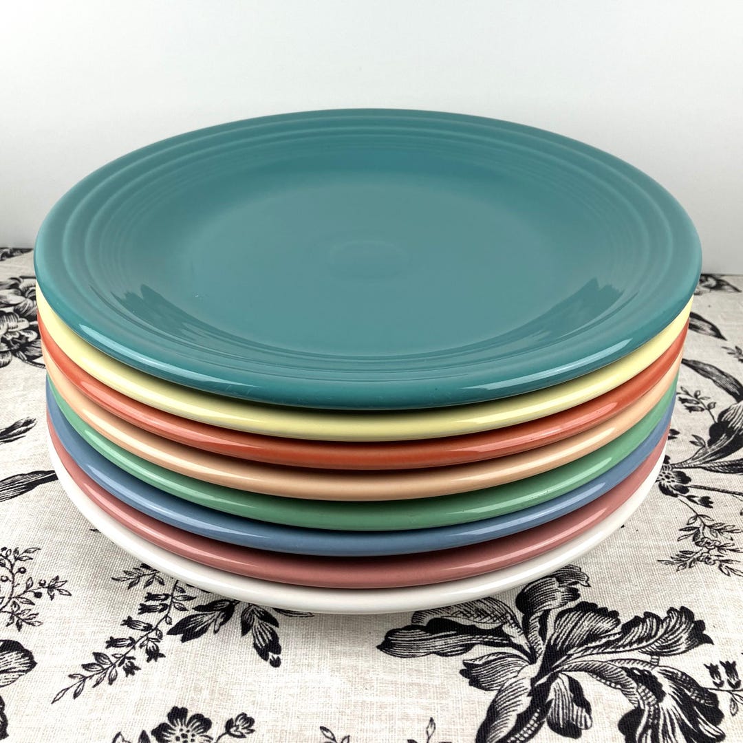 Fiestaware - Classic Dinner Plate - White, Rose, Apricot, Yellow ...