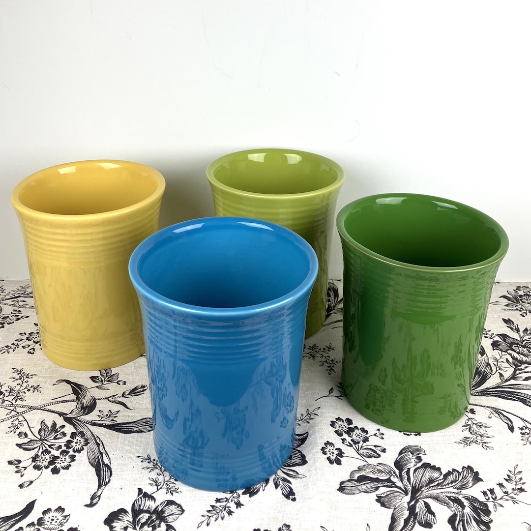 Fiestaware Utensil Crock - Shamrock, Peacock, Lemongrass, Sunflower ...