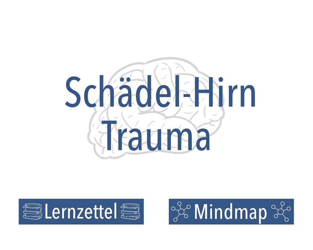 Traumatic Brain Injury Set of Learning Notes & Mind Map - Etsy