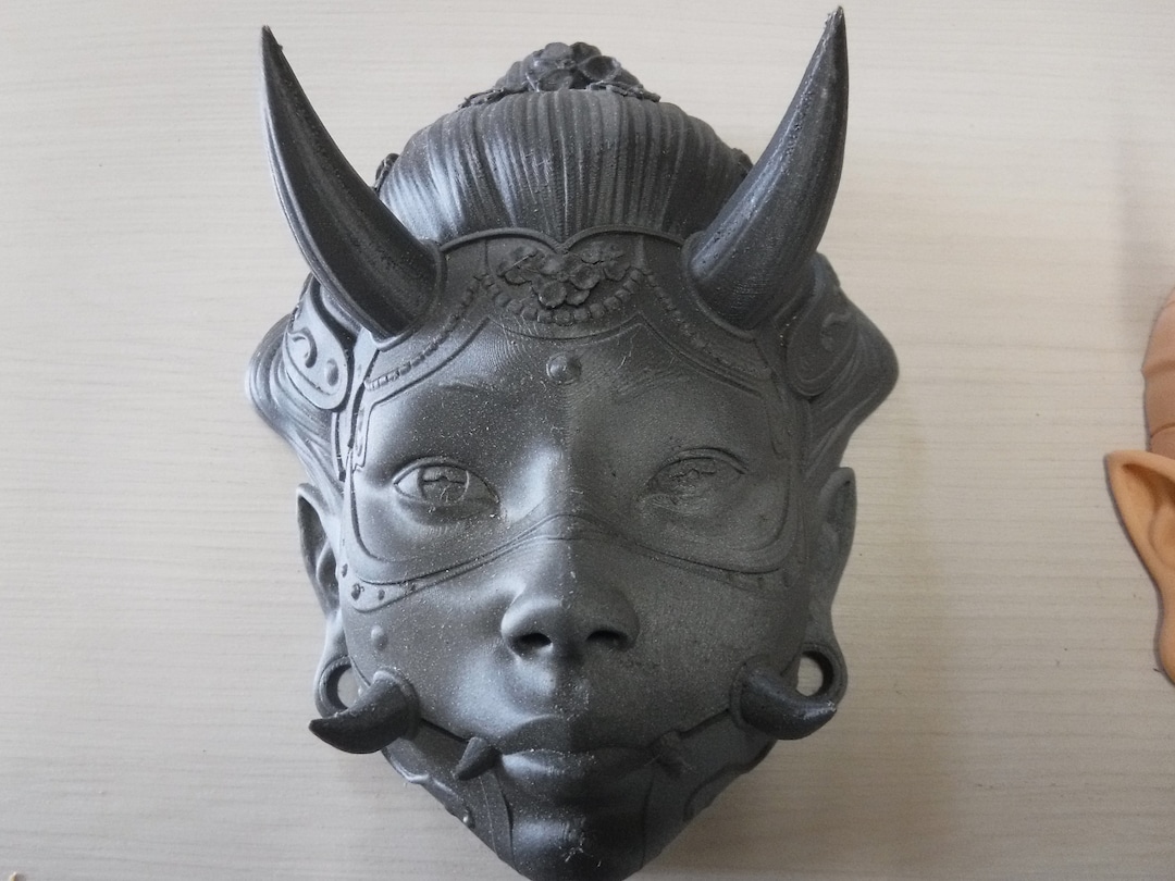 Hannya Namanari - 3D Printed Japanese Samurai Mask - Etsy