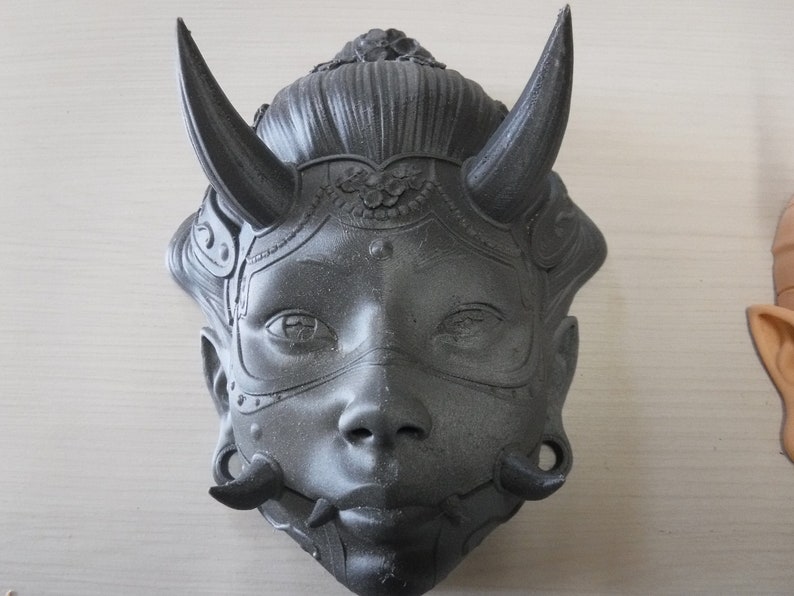 Hannya Namanari - 3D Printed Japanese Samurai Mask - Etsy