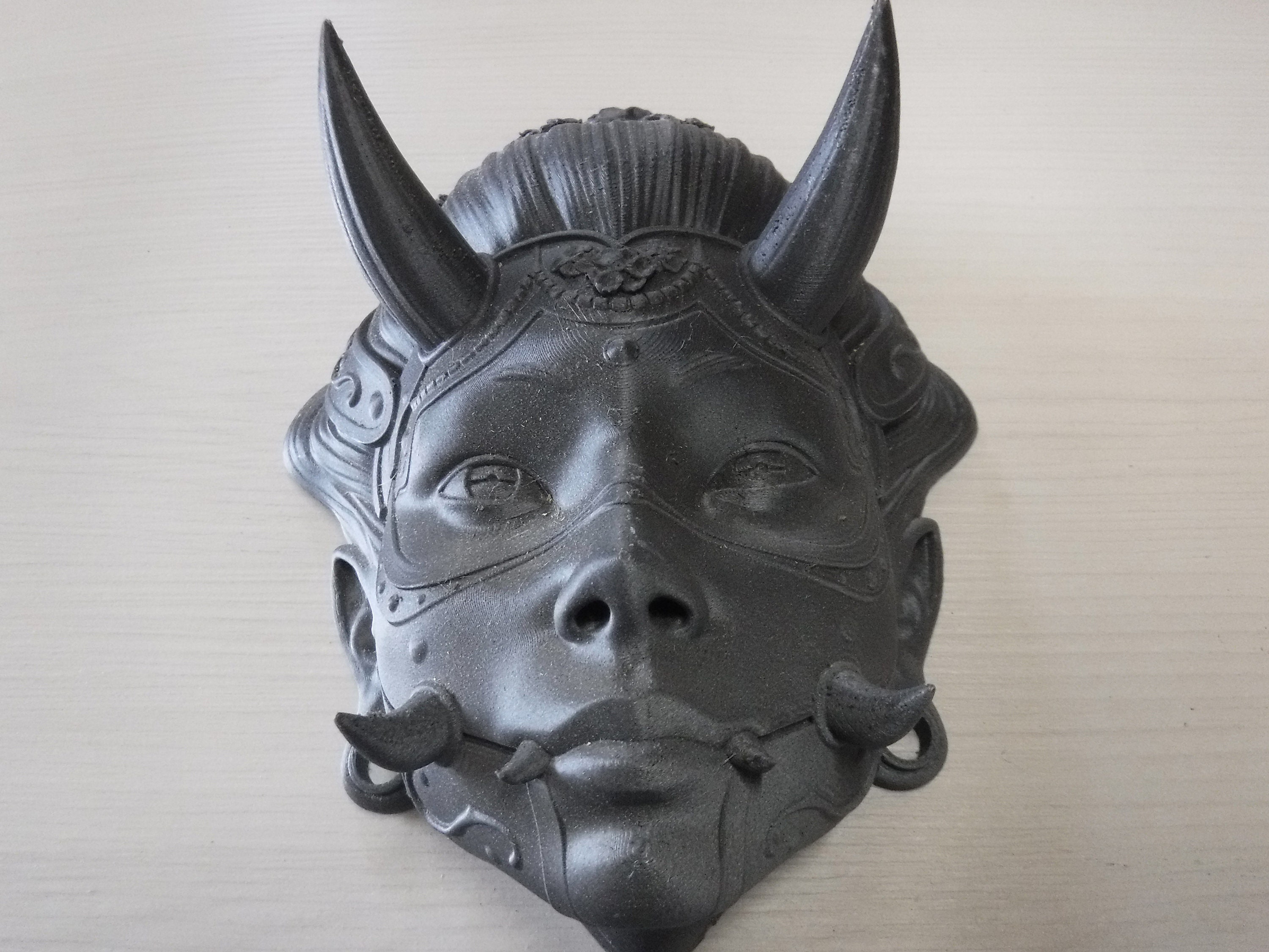 Hannya Namanari - 3D Printed Japanese Samurai Mask - Etsy