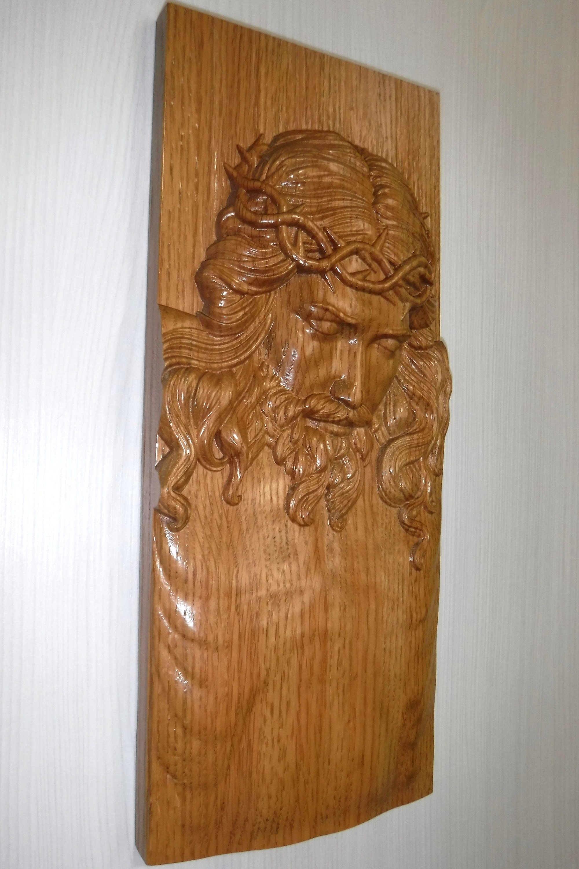 Jesus Christ Oak Wood Carving - Etsy