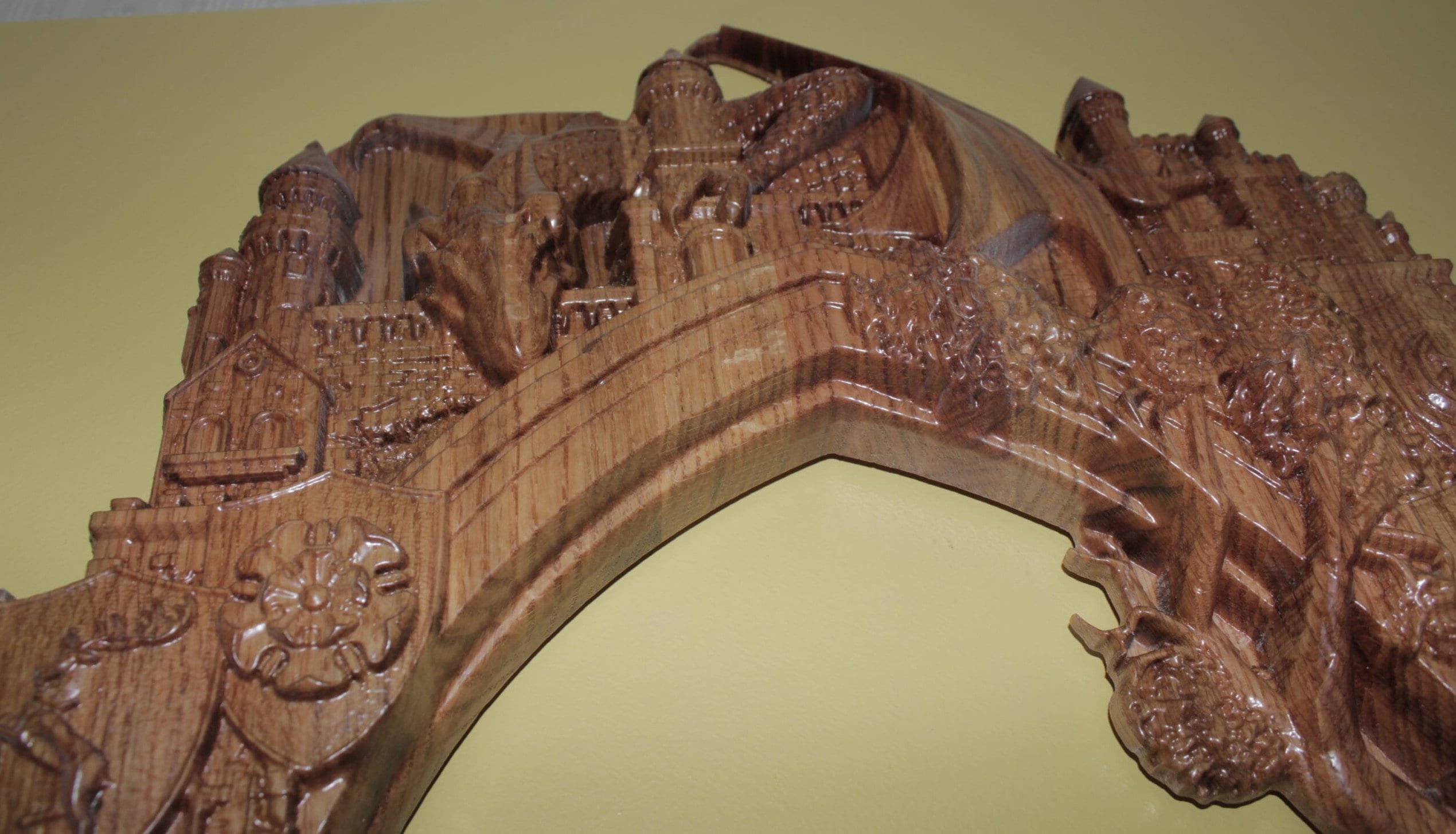 Iconic Oak Wood Mirror Frame With Sigils and Dragons Carving - Etsy