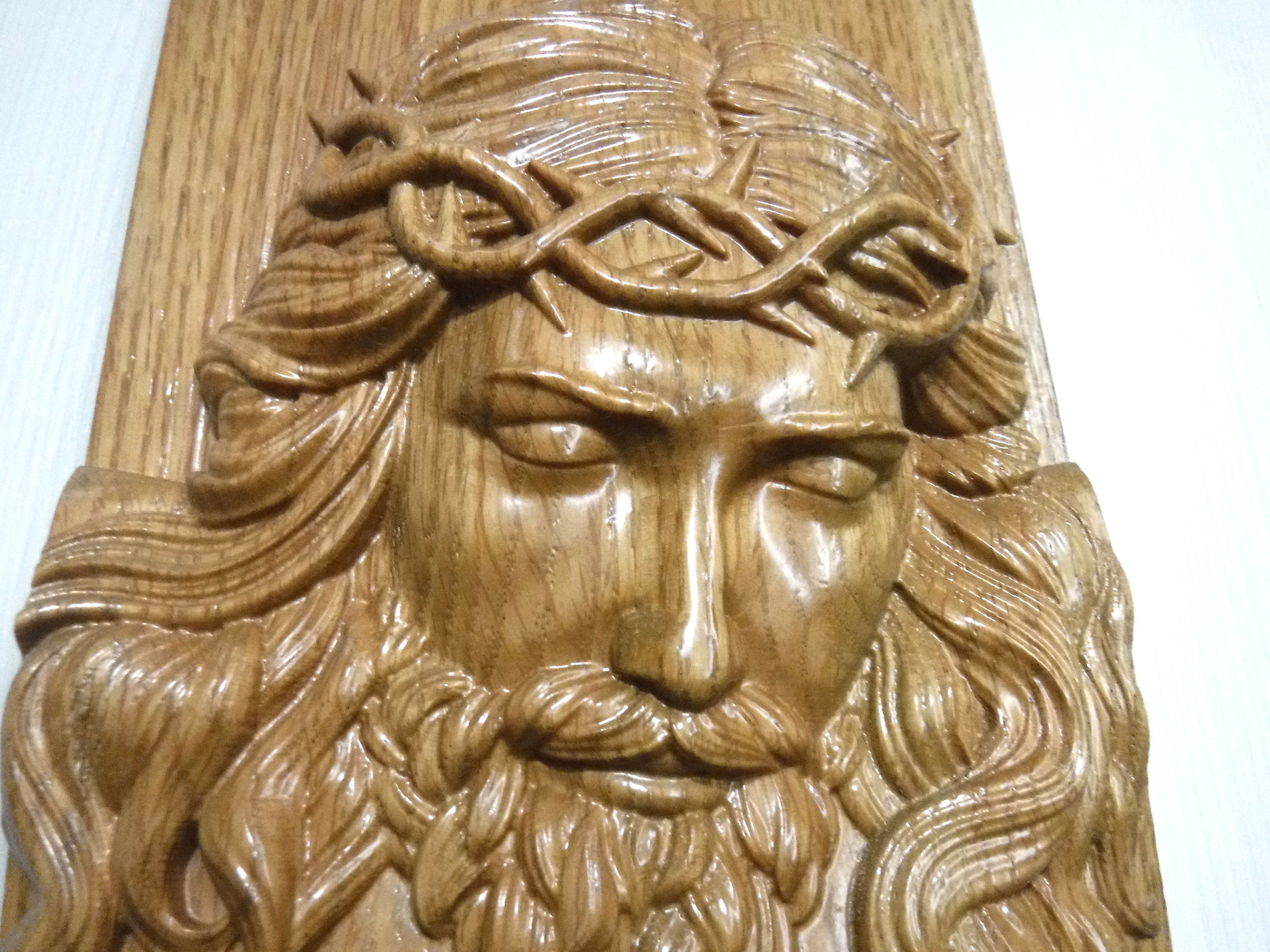 Jesus Christ Oak Wood Carving - Etsy