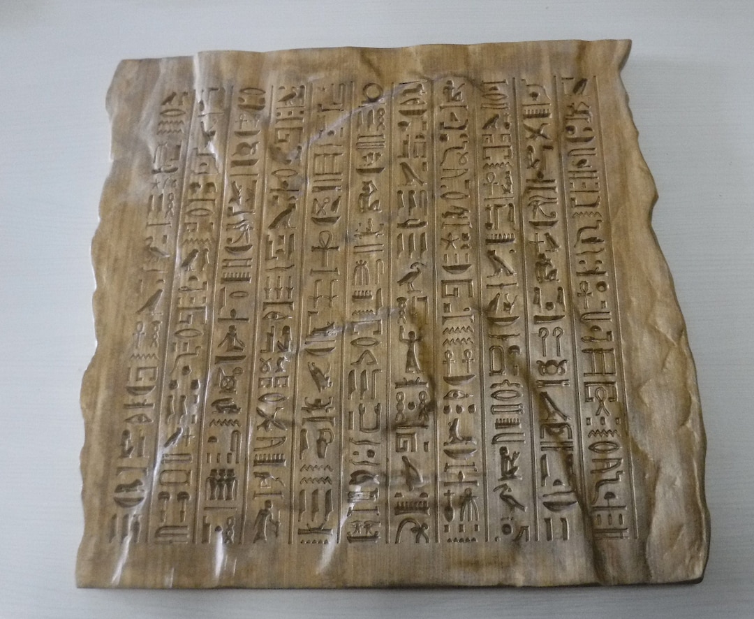 Hieroglyphics Wood Carving - Etsy