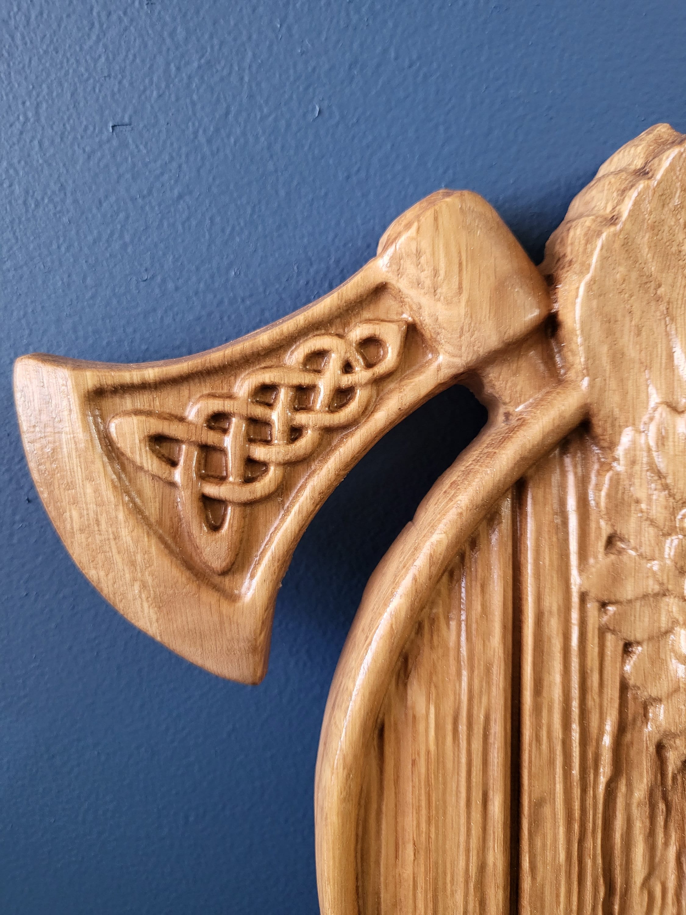Odin Oak Wood Carving - Etsy