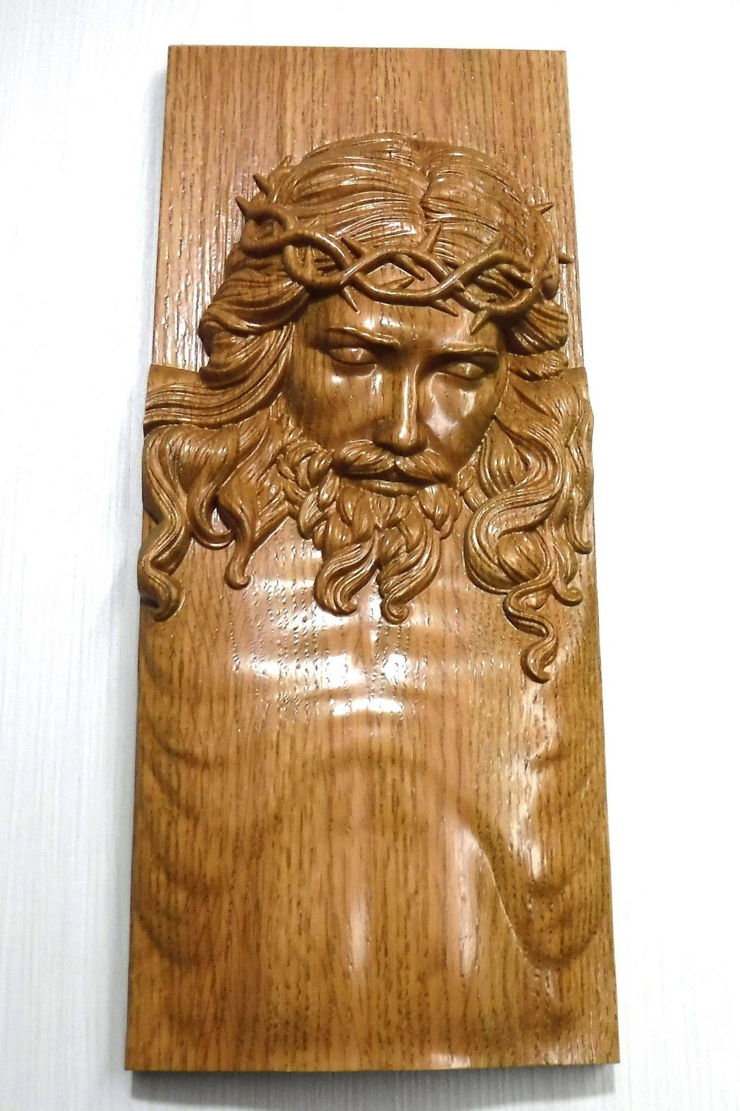 Jesus Christ Oak Wood Carving - Etsy