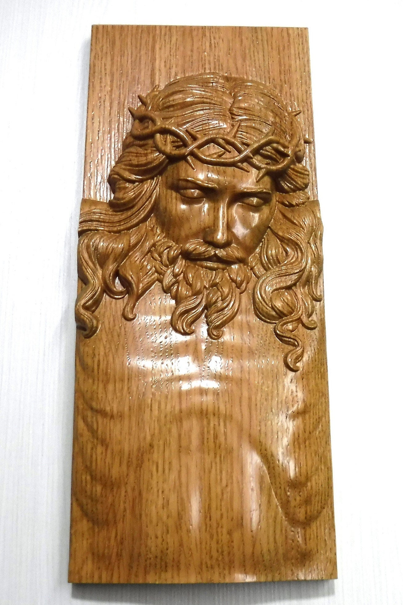 Jesus Christ Oak Wood Carving - Etsy
