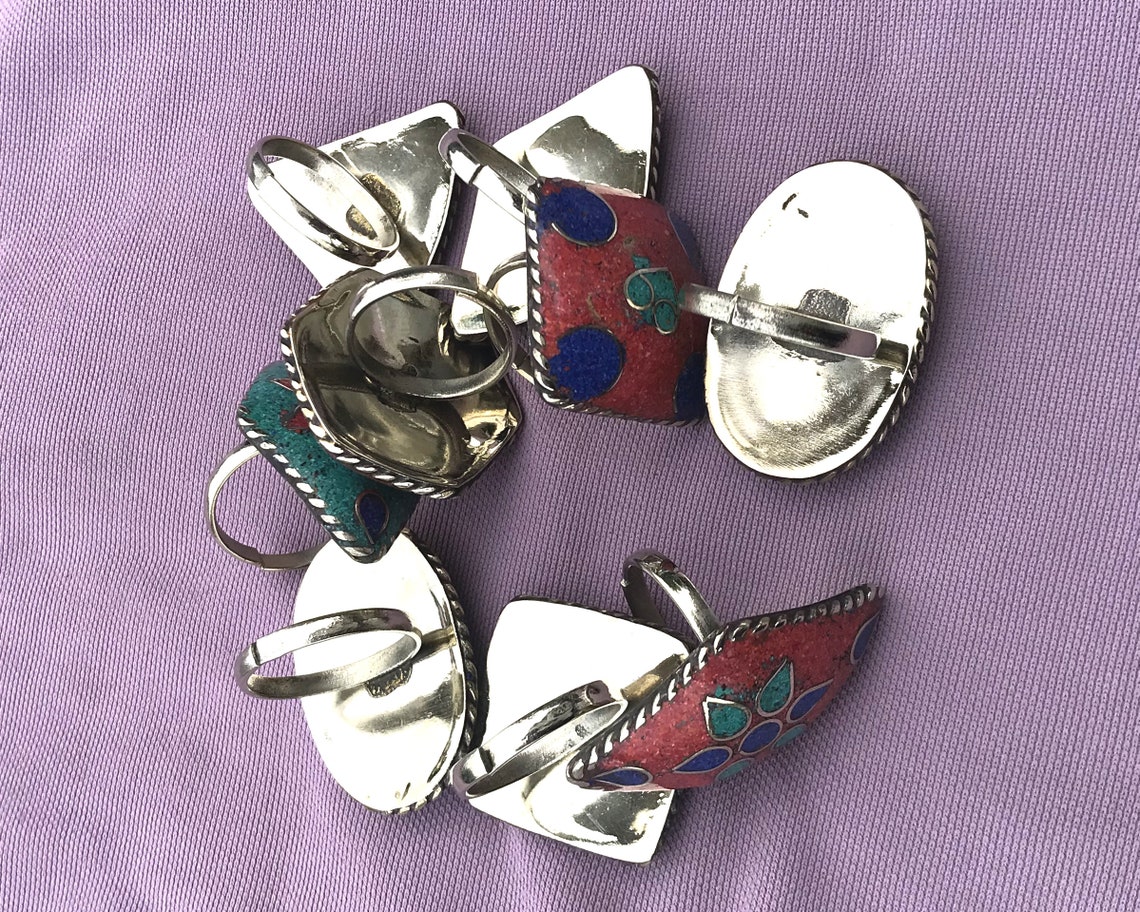 Tibetian Rings Nepali Ring Boho Rings Handmade Ring - Etsy