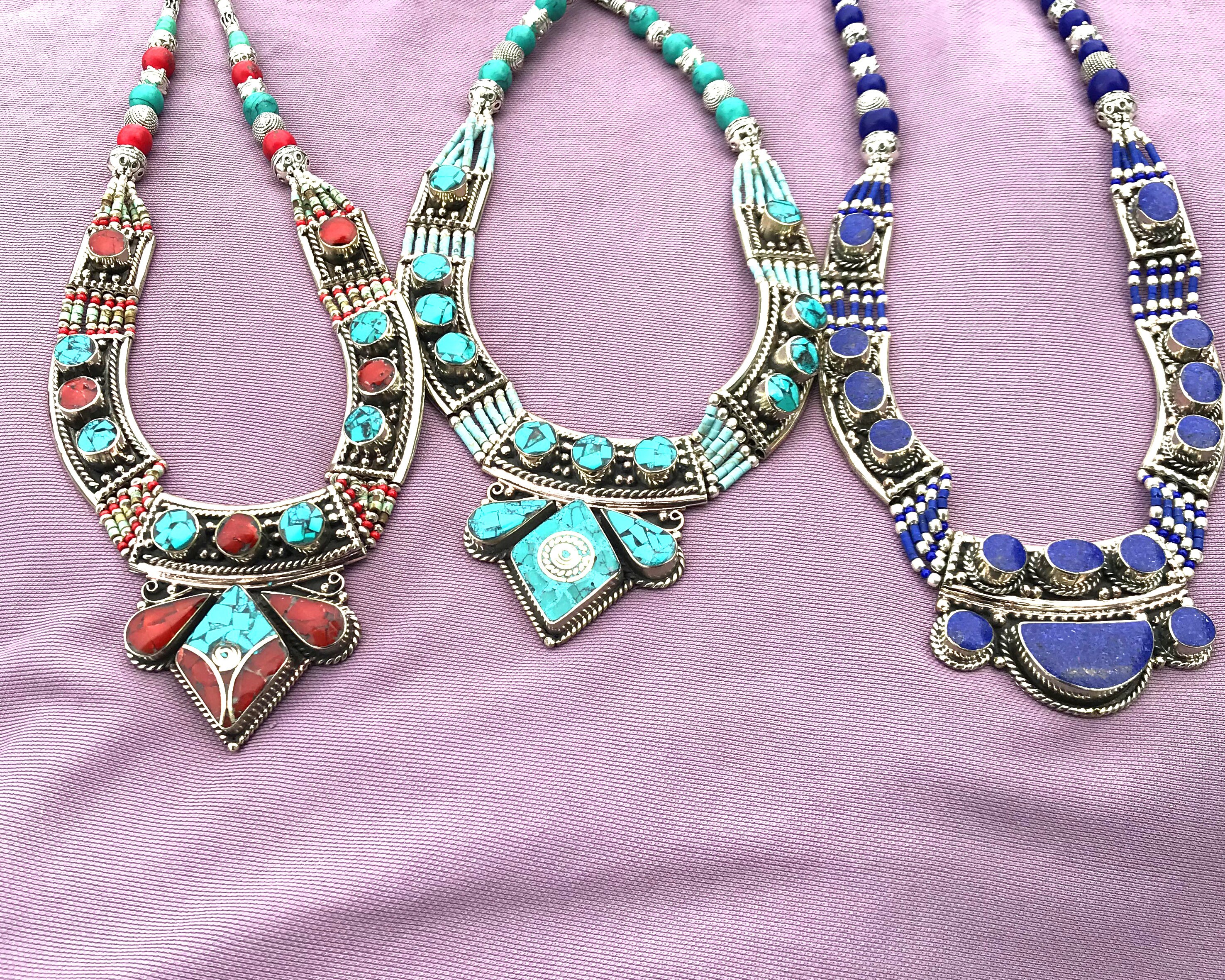 Beautiful Tibetan Nepali Pendant, Boho Necklace, Handmade Necklace ...