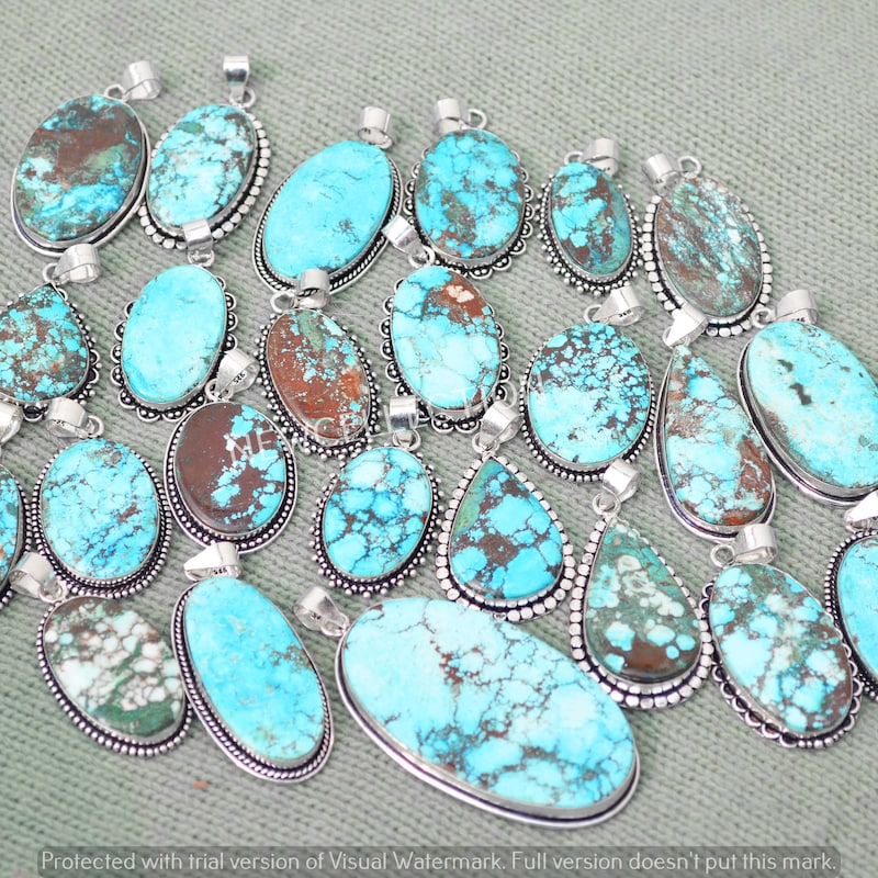 Turquoise Medallion - Etsy