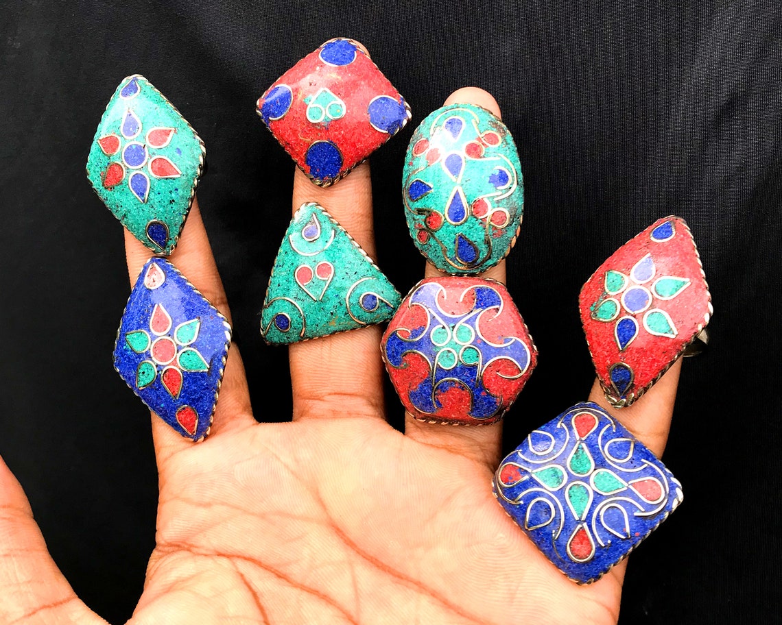 Tibetian Rings Nepali Ring Boho Rings Handmade Ring - Etsy
