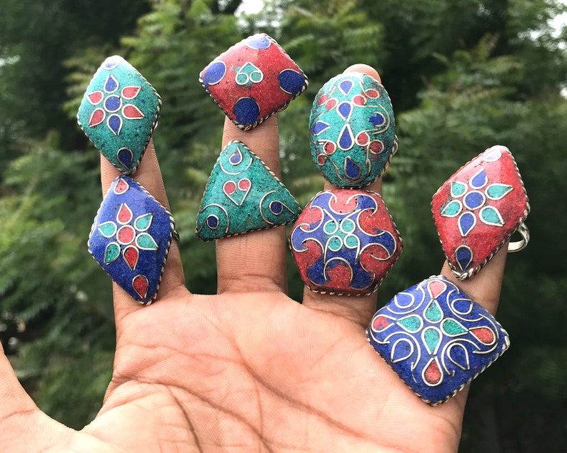 Tibetian Rings Nepali Ring Boho Rings Handmade Ring - Etsy