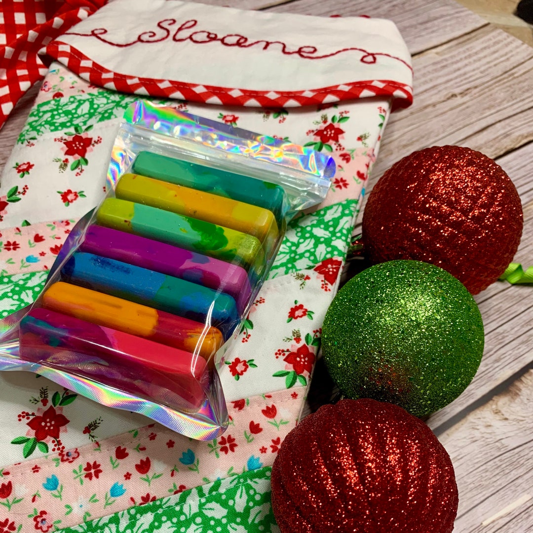 STOCKING STUFFER Rainbow Crayon Sticks Chunky Crayons Kids - Etsy